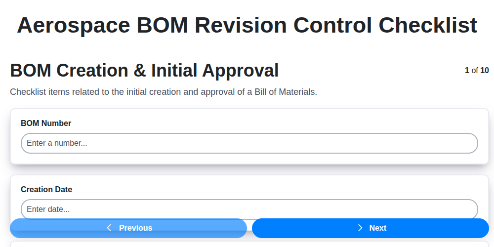Aerospace BOM Revision Control: Your Checklist for Success | ChecklistGuro