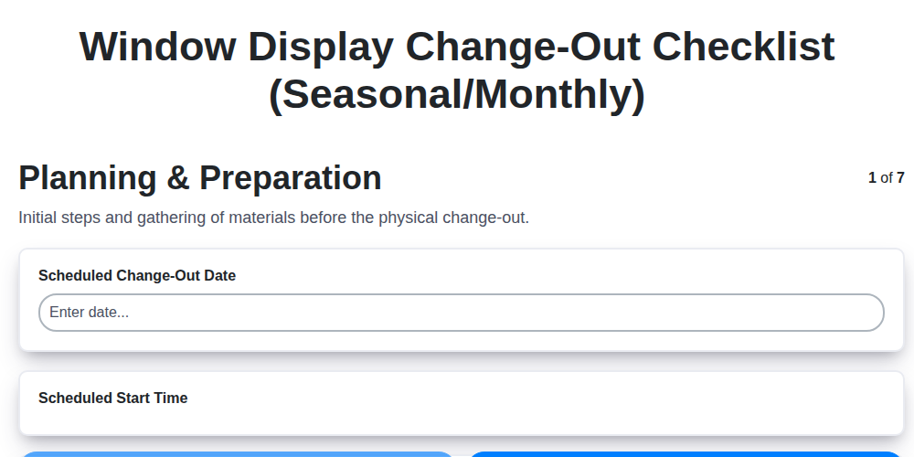 The Ultimate Window Display Checklist Template (Seasonal & Monthly ...